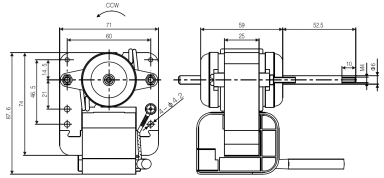 Affordable C-frame shaded pole motor solutions - GEMS Motor